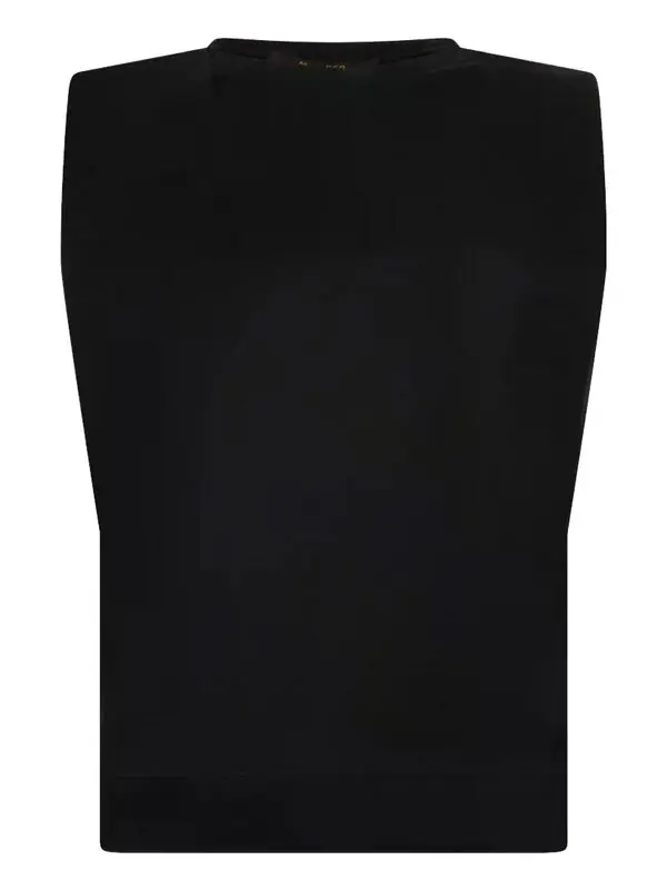 MOORER Sleeveless Vest - Black