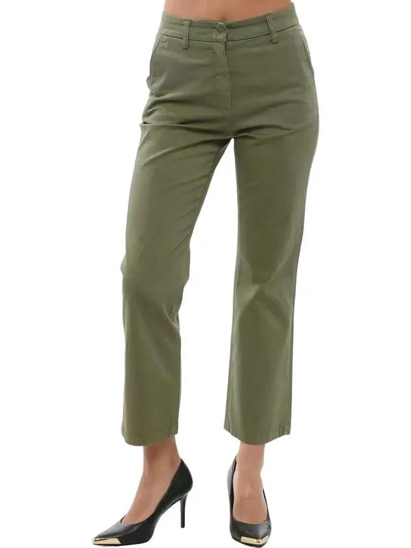 DEPARTMENT 5 Jet Stretch-cotton Trousers - Green