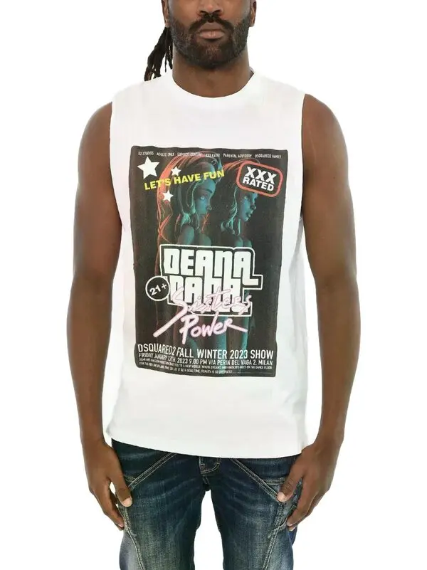 Dsquared2 Graphic-print Tank Top - White