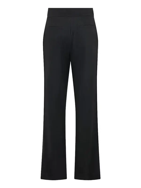 MOORER Belted Wide-leg Trousers - Grey