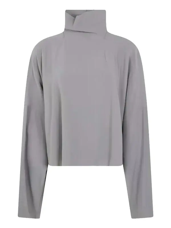 Rick Owens High-neck Long-sleeve Top - Grey