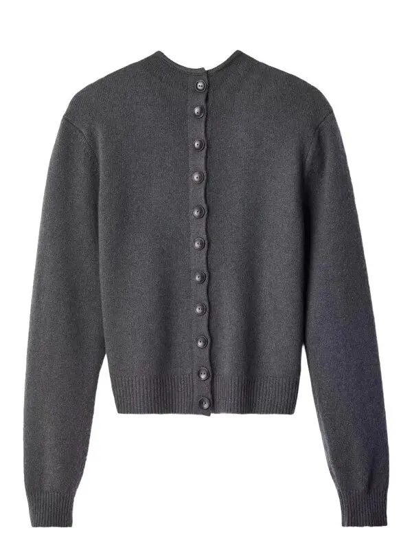 LEMAIRE Reversible Buttoned Cashmere Sweater - Grey