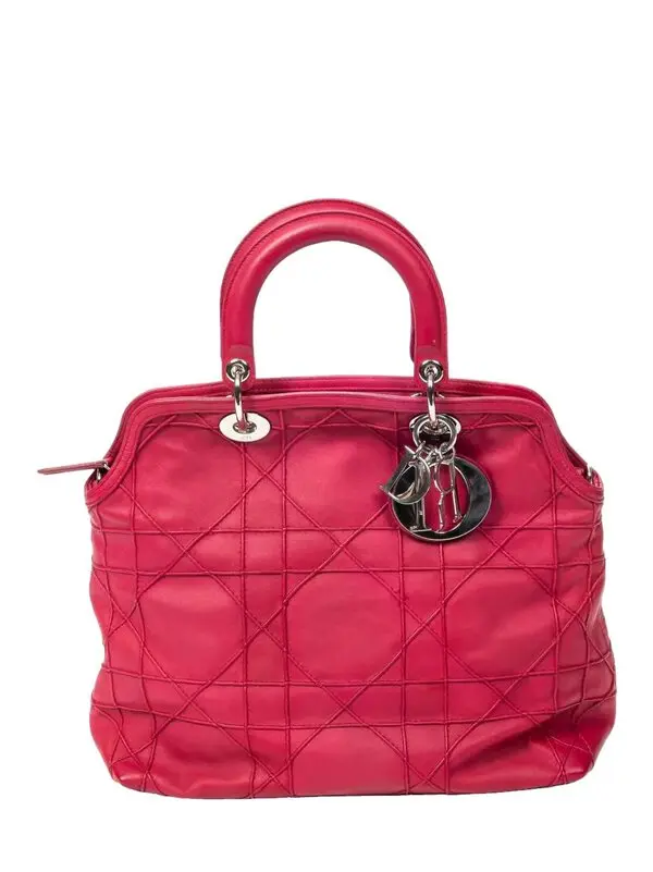 Dior Granville Cannage Tote Bag - Pink