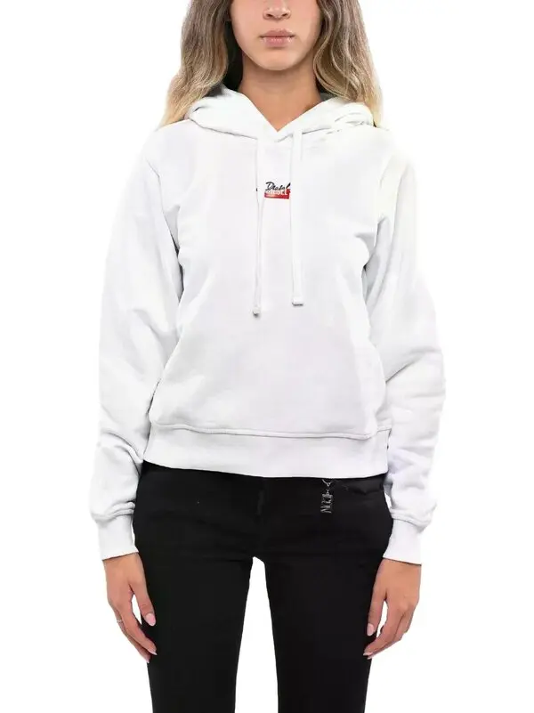 DIESEL® Logo Print Hoodie - White