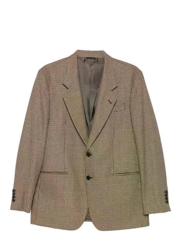 REVERES 1949 Houndstooth-pattern Blazer - Brown