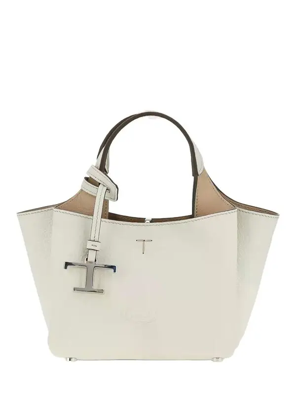 TOD'S Timeless Leather Tote Bag - Neutrals