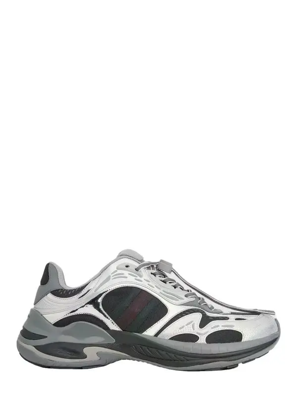 Gucci Panelled Sneakers - Silver