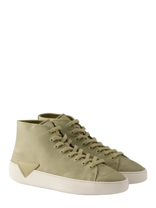 Prada Re-nylon High-top Sneakers - Green