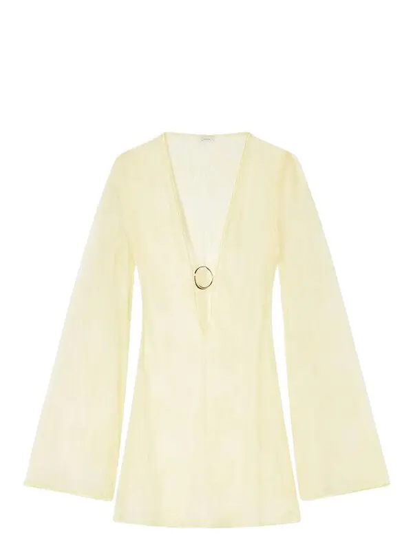 OSÃ©REE Oséree Lace O-gem Kaftan - Yellow