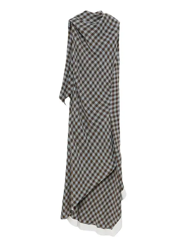 Loewe Checked Dress - Blue