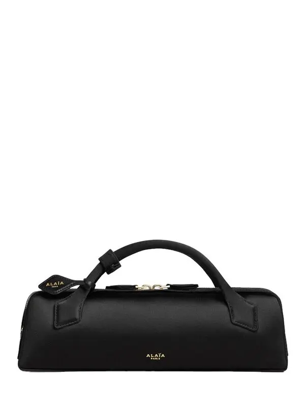 ALAÃA Le Teckel Clutch In Satin - Black