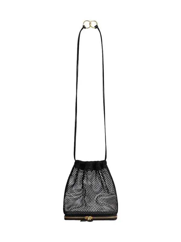 ALAÃA Alaïa Le Pochon Fishnet Bag - Black