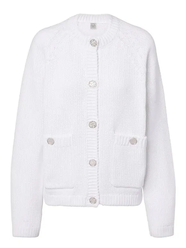 TOTEME Cotton Cardigan - White