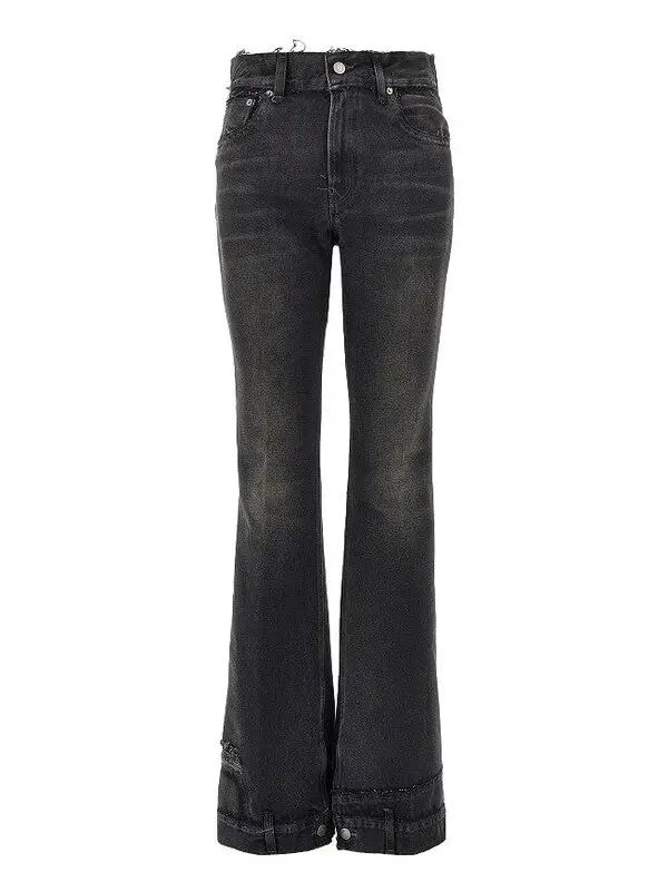 HAIKURE Flora Vintage Effect Jeans - Black