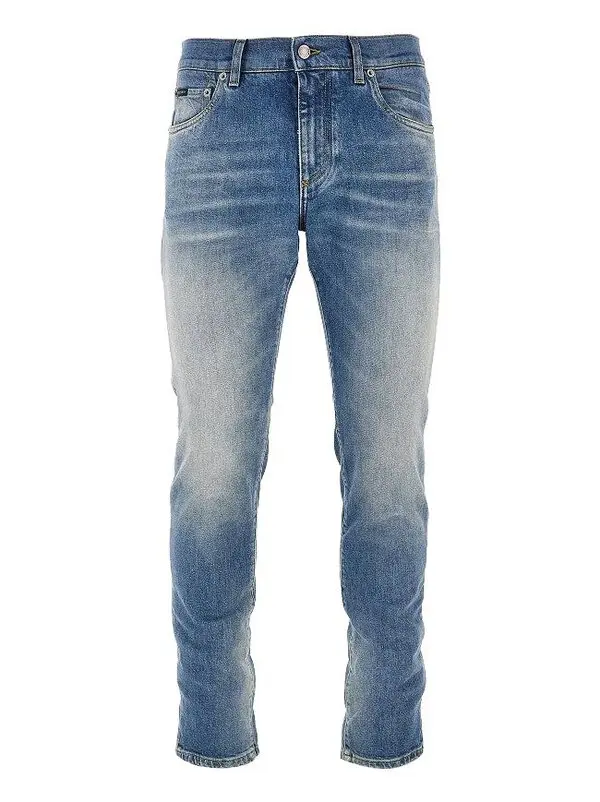Dolce & Gabbana Stretch Denim Slim Fit Jeans - Blue