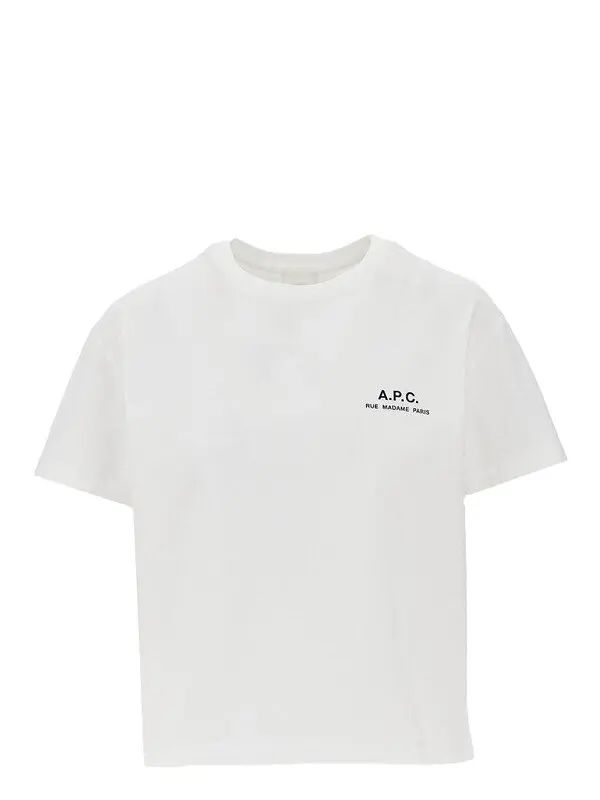 A.p.c. Logo Print Cotton Jersey T-shirt - White