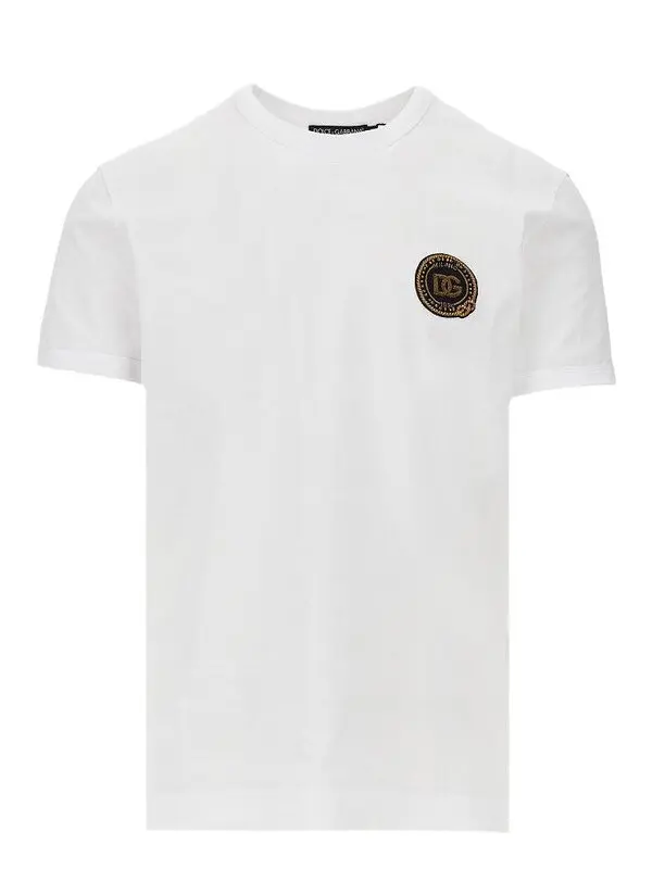 Dolce & Gabbana Embroidered Patch T-shirt - White