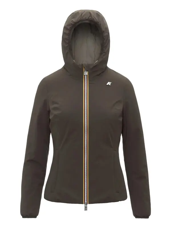 K-WAY Lily St Warm Double Hooded Jacket - Green
