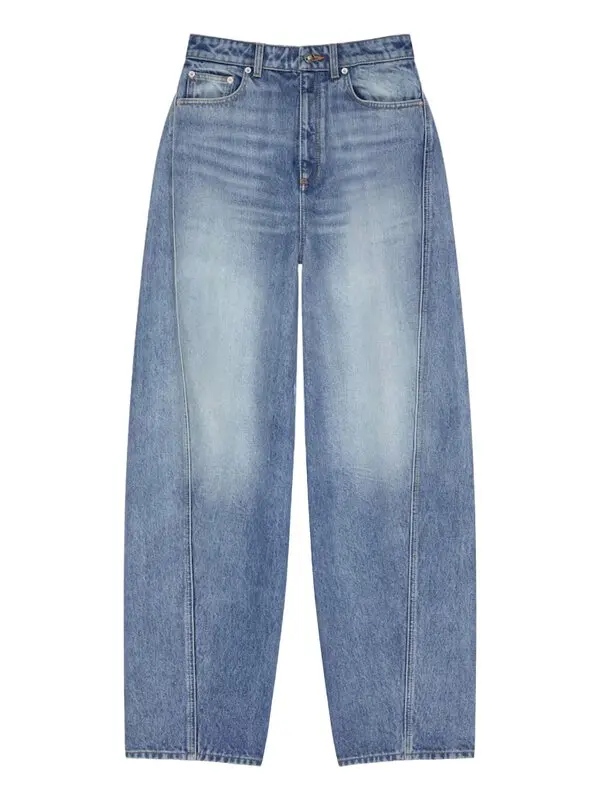 Givenchy Wide Leg Denim Pants - Blue