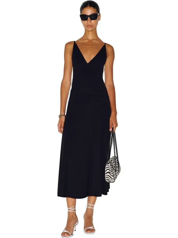 REFORMATION Gwen Knit Dress - Black