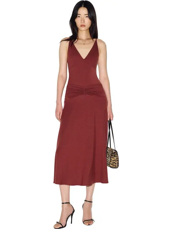 REFORMATION Gwen Knit Midi Dress - Pink