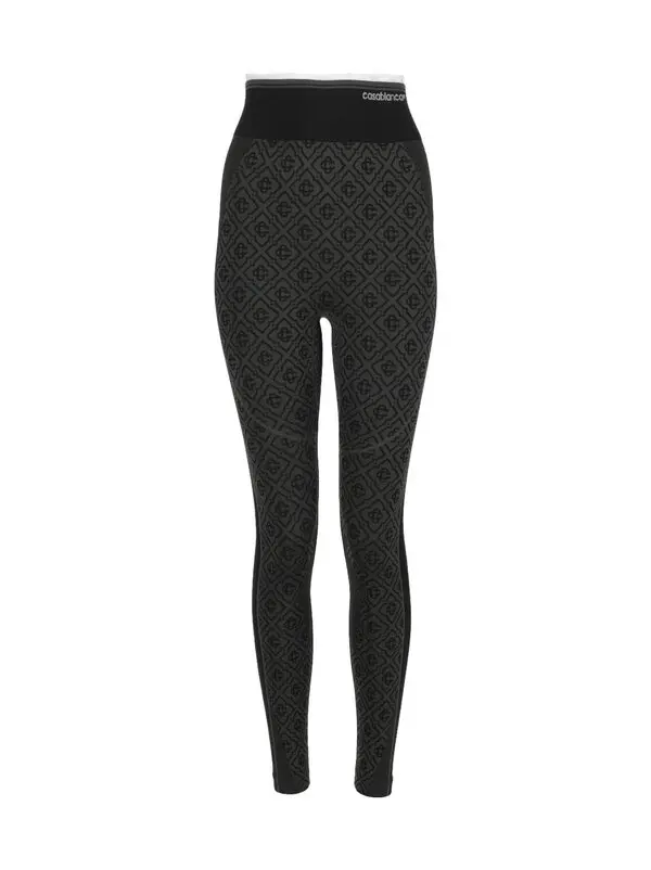 Casablanca Seamless Monogram Leggings - Multicolor