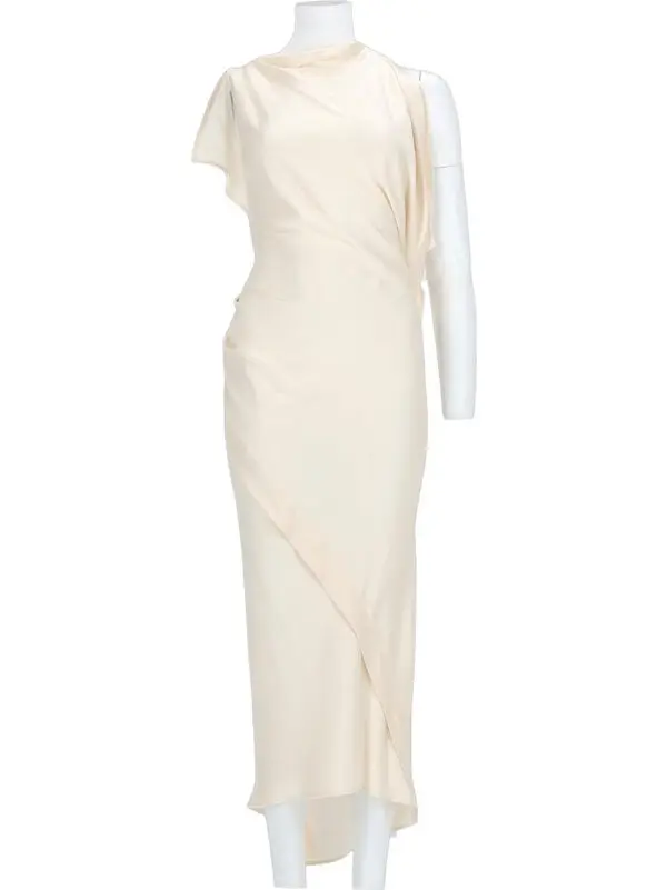 Victoria Beckham Kyra Midi Dress - Cream