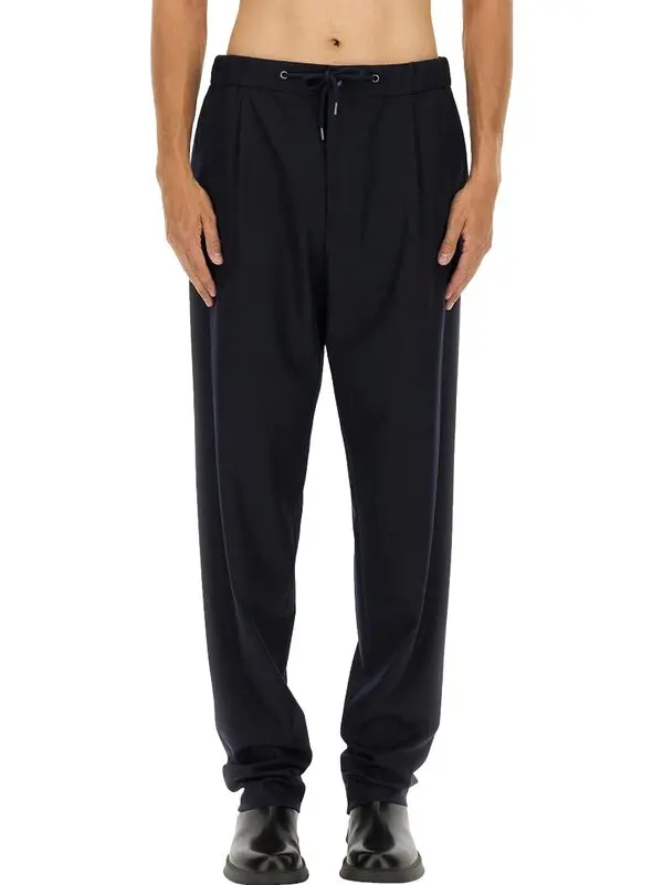 Giorgio Armani Pantalone In Cashmere - Blue