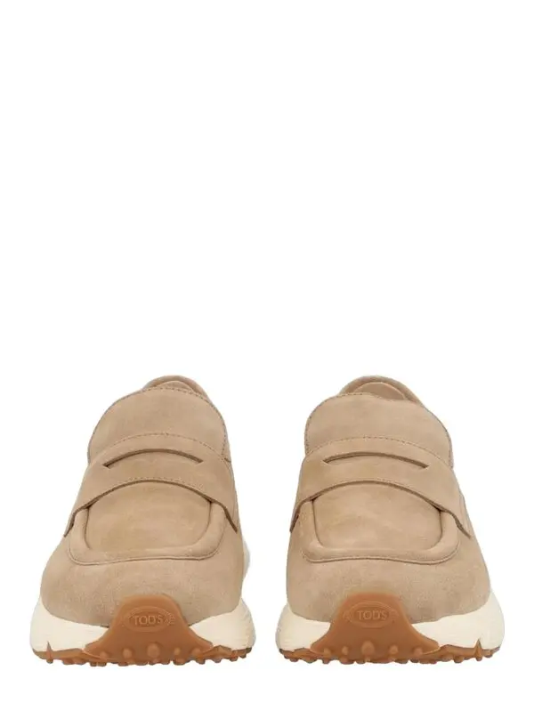 TOD'S Suede Loafers - Cream