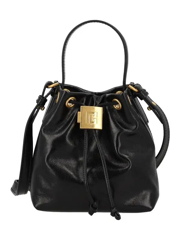 Balmain Pulse Mini Bucket Bag - Black