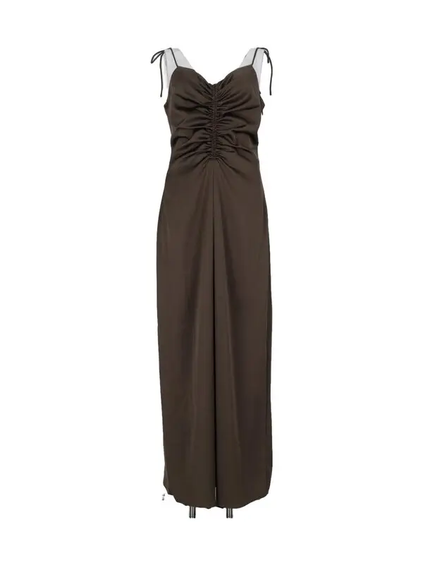 ROTATE BY BIRGER CHRISTENSEN Ruched Midi Dress - Green
