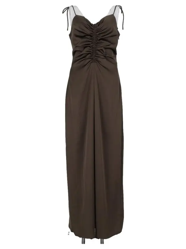 ROTATE BY BIRGER CHRISTENSEN Ruched Midi Dress - Green