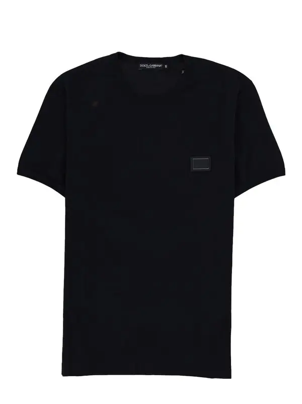Dolce & Gabbana Logo Detail T-shirt - Blue