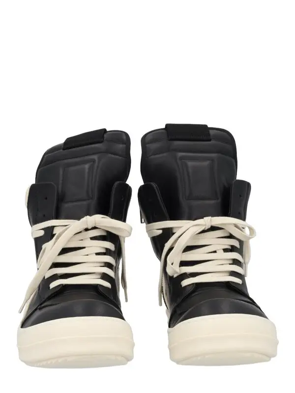 Rick Owens Lace Up High Top Sneakers - Black