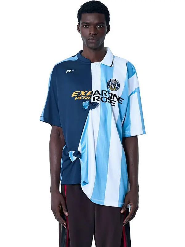 Martine Rose Logo Motif Football Top - Blue