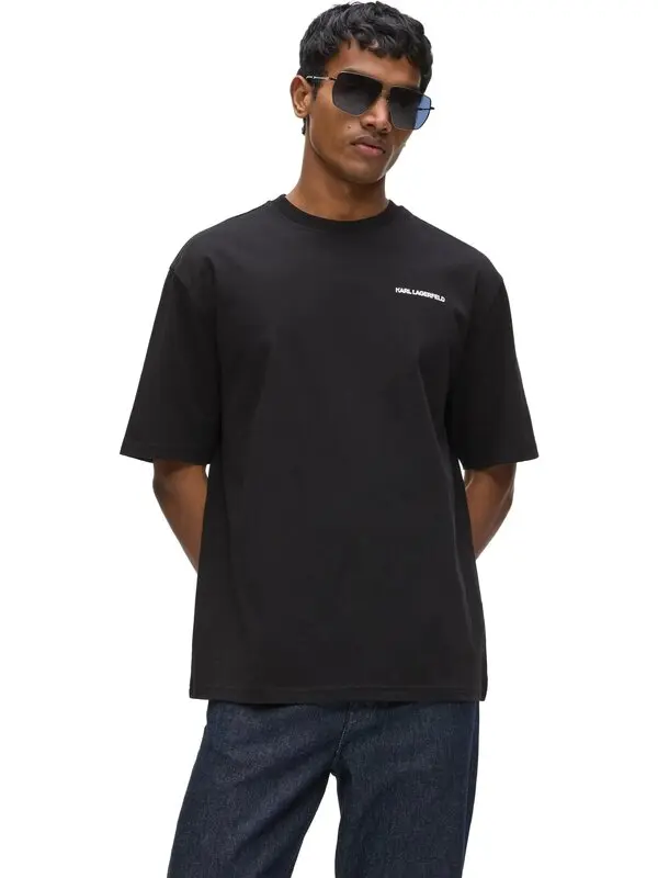 Karl Lagerfeld Exclusive Maison De Karl T-shirt - Black