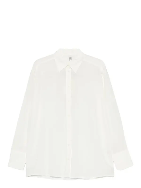 TOTEME Silk Crepe Shirt - Black