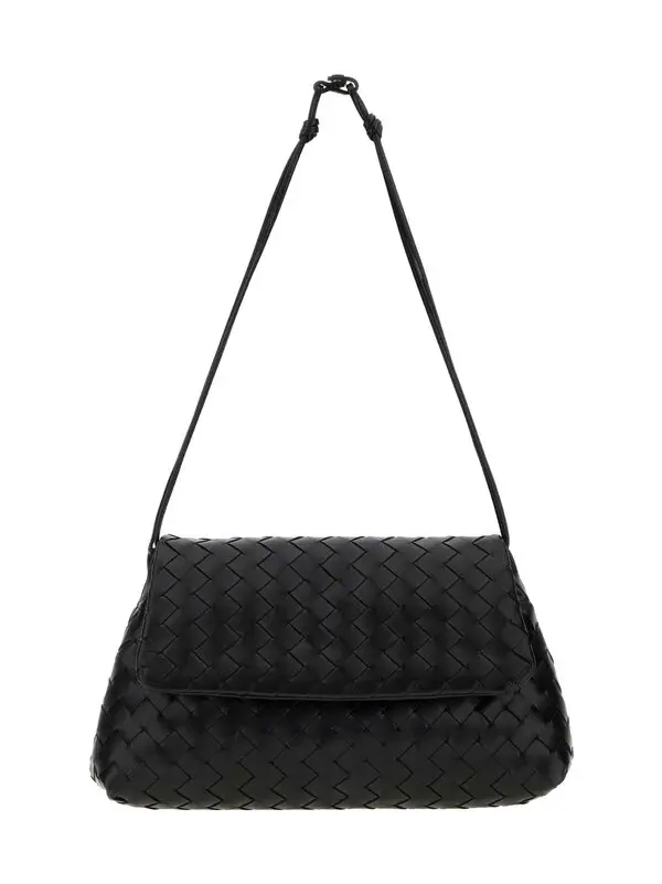 Bottega Veneta Woven Leather Clutch - Black