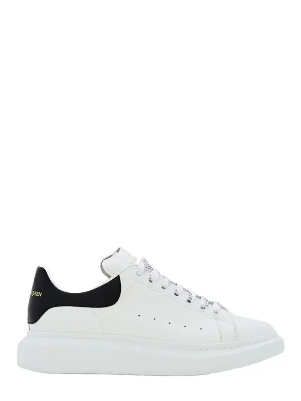 Alexander McQueen Oversize Calf Leather Sneakers - White
