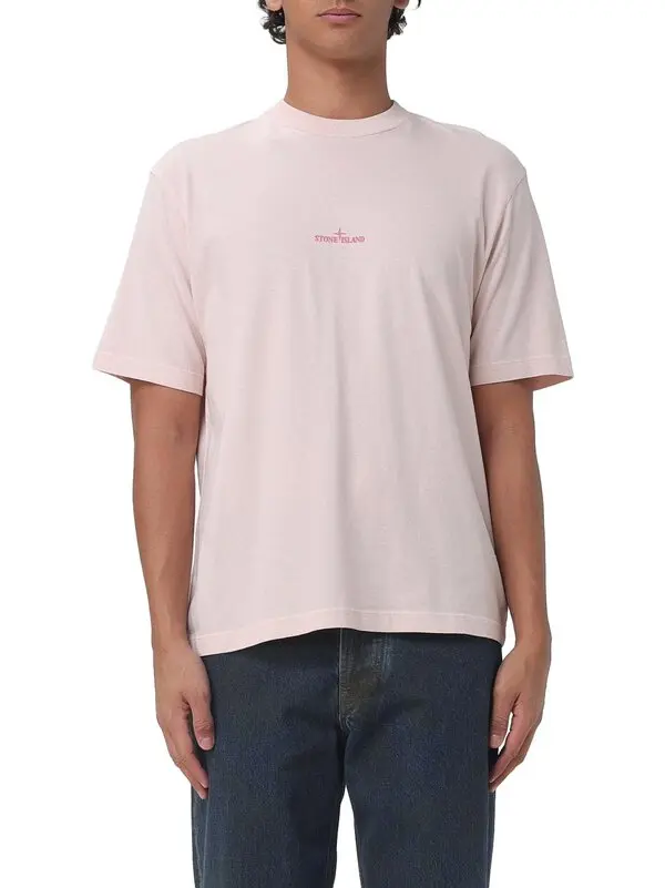 Stone Island Graphic T-shirt - Pink