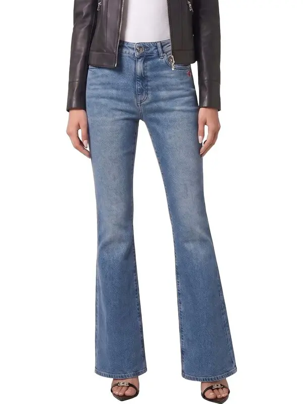 Philipp Plein Flared Jeans - Turquoise