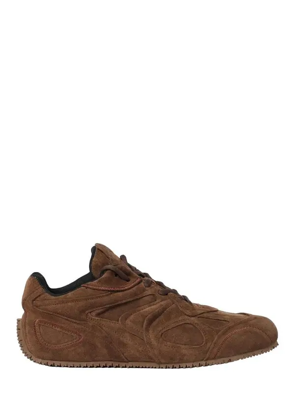 Axel Arigato Slow Runner Suede Calf Leather Sneakers With Embossed Logo - Brown