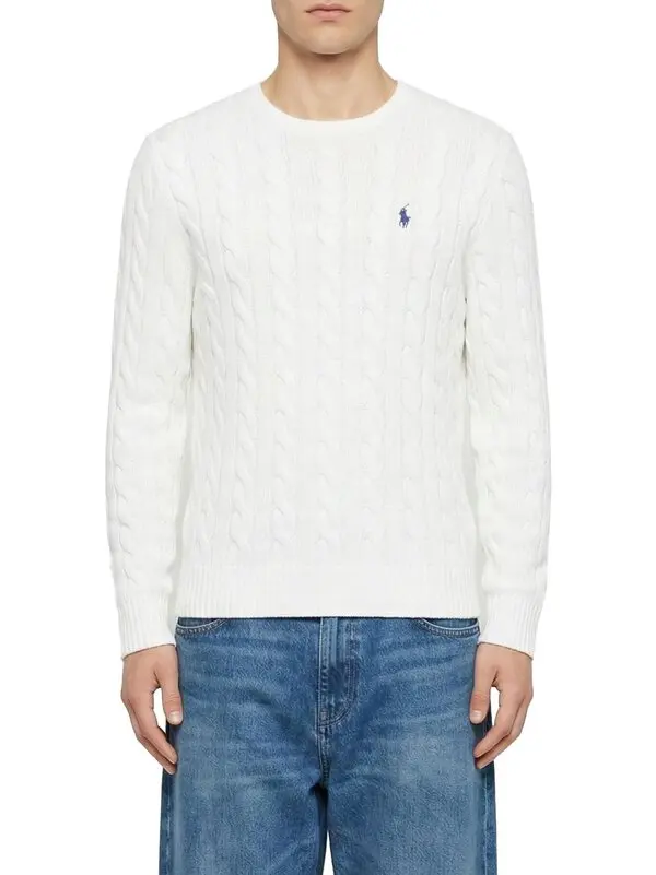 Polo Ralph Lauren Cable Knit Sweater - White