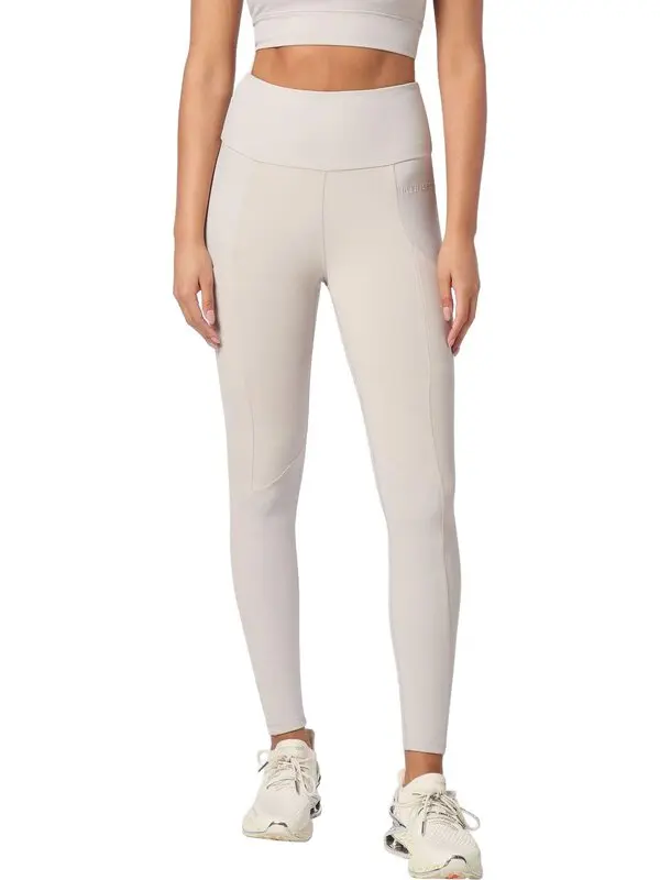 PLEIN SPORT High-waisted Ribbed Leggings - Grey
