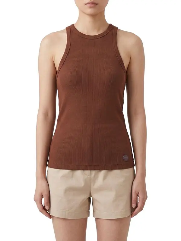 COLMAR Ribbed Tank Top - Brown