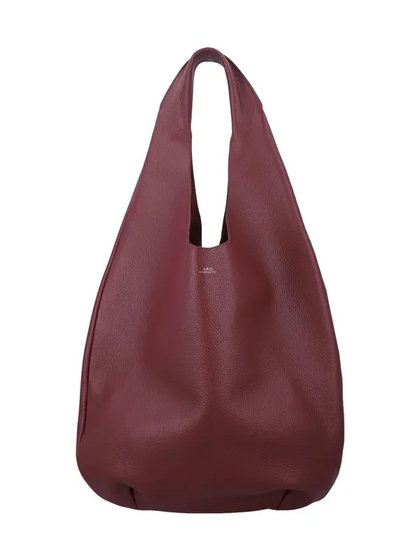 A.p.c. Leather Shoulder Bag - Wine