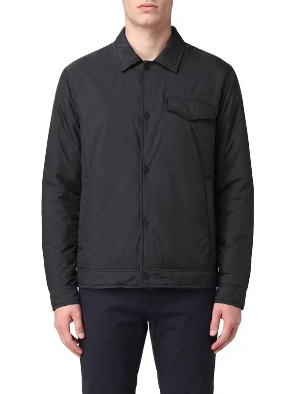 Herno Padded Technical Fabric Shirt Jacket - Blue