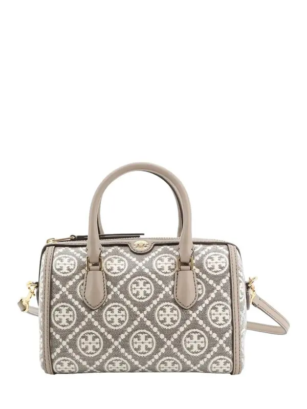 Tory Burch Monogrammed Satchel - Charcoal