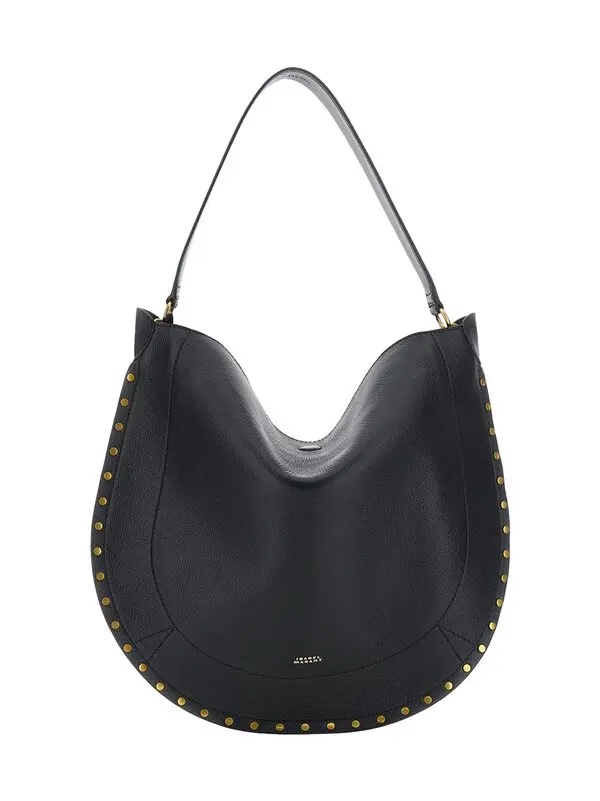 Isabel Marant Étoile Studded Shoulder Bag - Black