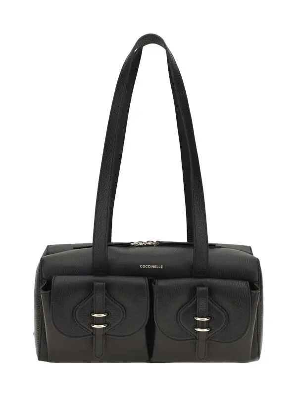 COCCINELLE Leather Shoulder Bag - Black